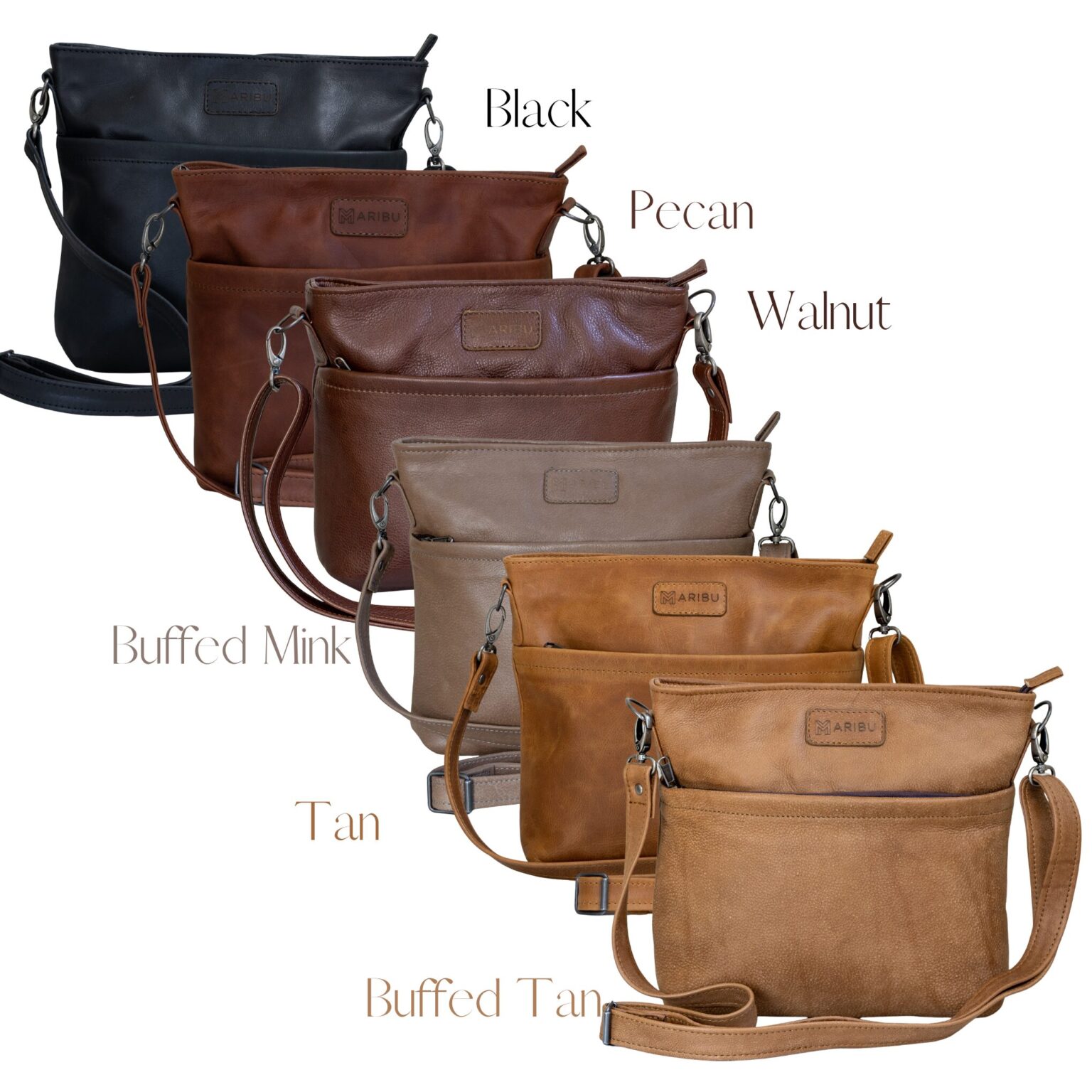 Crossbody Bags - Genuine Leather Crossbody Bags